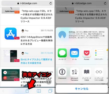 iOSの共有メニューをカスタマイズする方法 – iBitzEdge